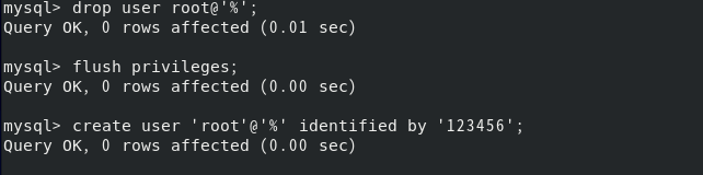 ERROR 1396 (HY000): Operation CREATE USER failed for ‘root‘@‘%‘-CSDN博客