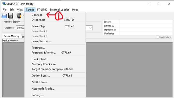 Flash Timeout.Reset the Target and try it again 报错解决方案 STM32 ST-LINK Utility下载程序操作_flash timeout ...