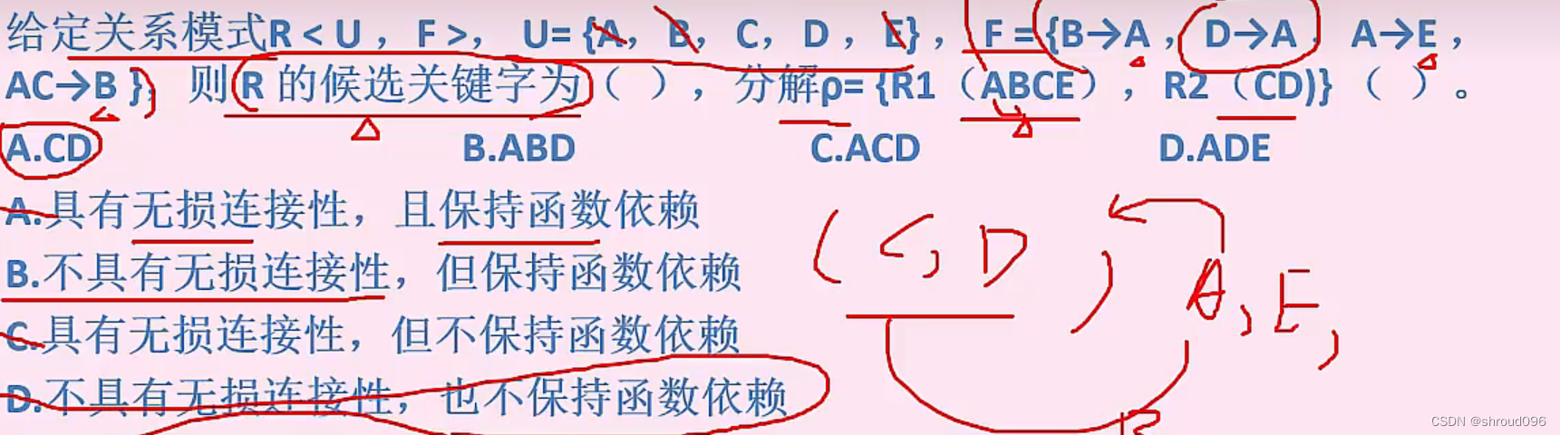 RK-07数据库设计 部分依赖与传递依赖 键与约束 范式 模式分解 _数据库rk-CSDN博客