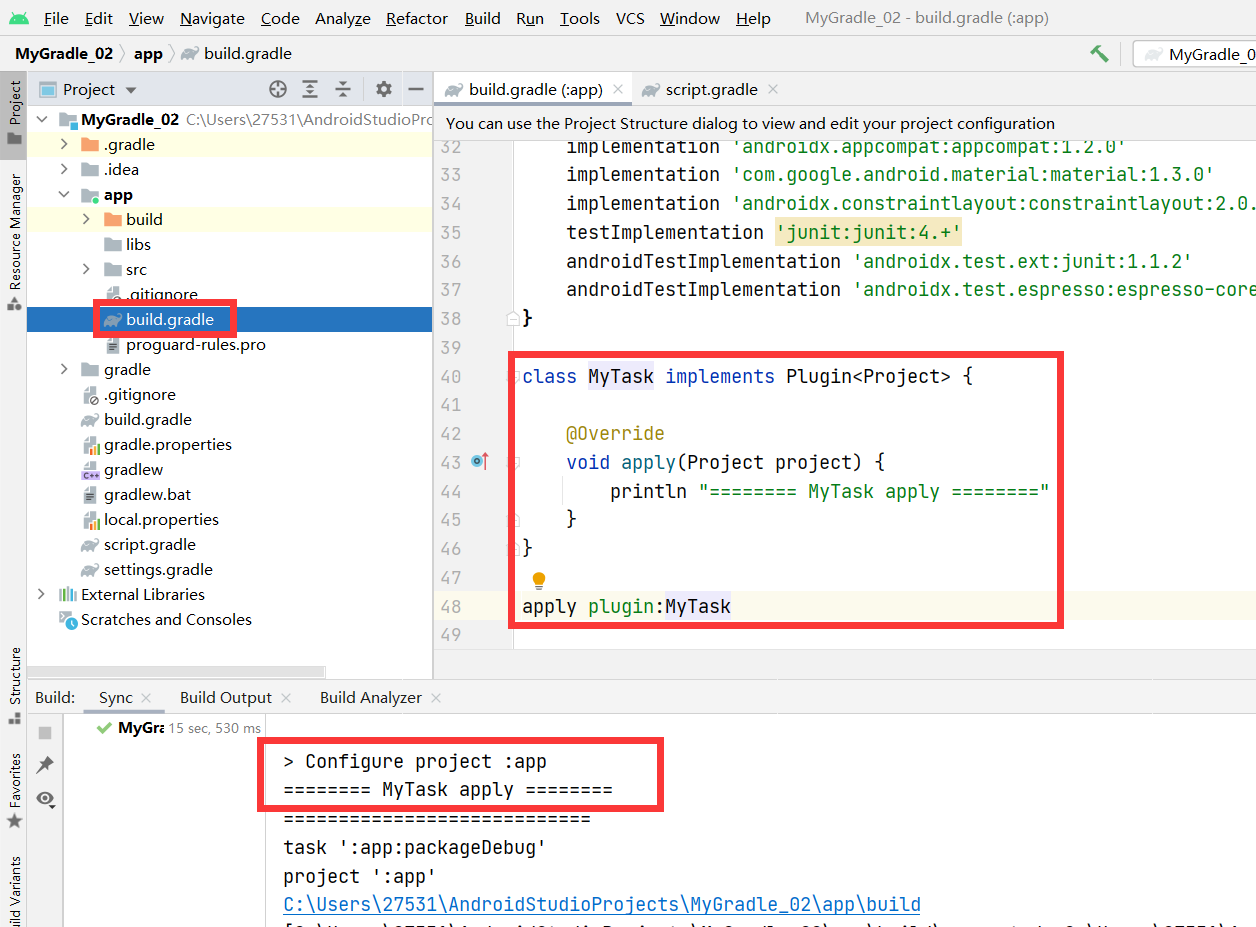 Android Studio自定义Gradle Task并运行_android studio控制台运行tasks-CSDN博客