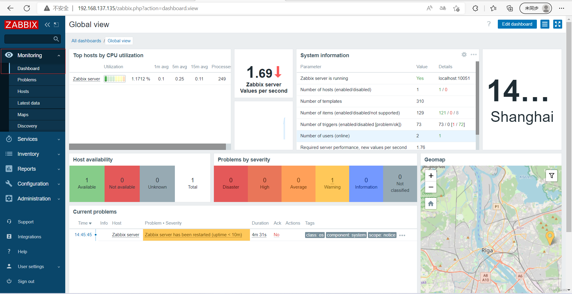 zabbix基础使用_zabbix仪表盘-CSDN博客