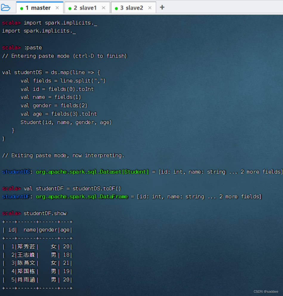 大数据实时处理42 Spark Sql数据源 基本操作parquet文件 Load Csdn博客