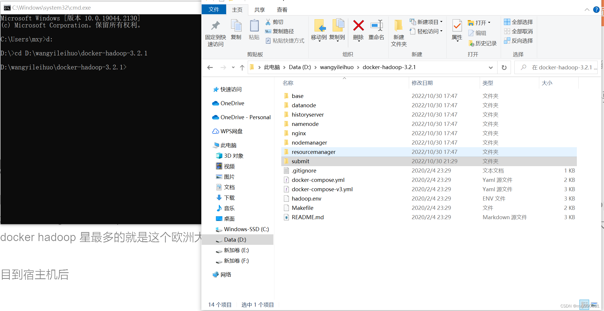 在Windows10上利用wsl安装docker、hadoop以及运行WordCount_docker运行wordcount-CSDN博客