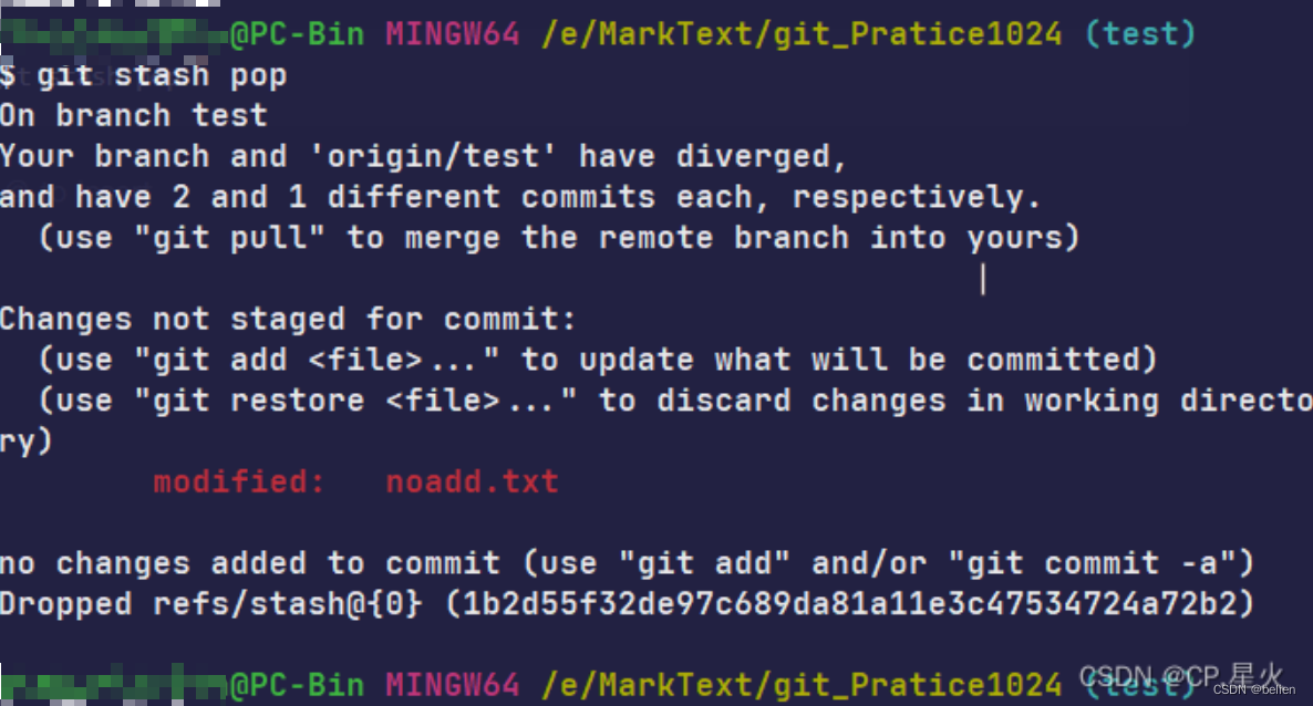 Git（三）：暂存区处理与分支_git 暂存更改-CSDN博客
