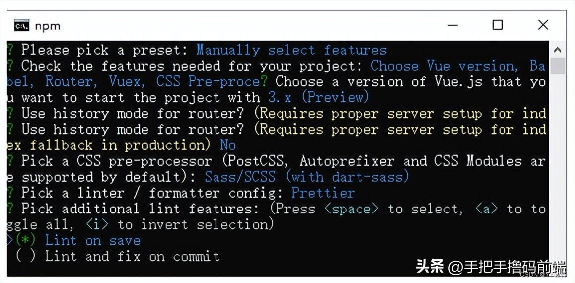 第2章 项目构建 24 项目创建 241 命令构建项目pick The Package Manager To Use When
