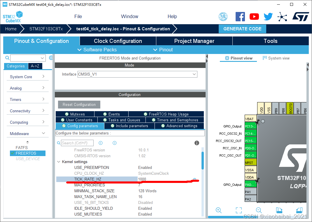 【FreeRTOS】04 系统的时钟节拍和延时函数_freertos如何设置时钟节拍-CSDN博客