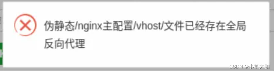 宝塔 配置反向代理出现 伪静态nginx主配置vhost文件已经存在全局反向代理宝塔nginx伪静态 Csdn博客