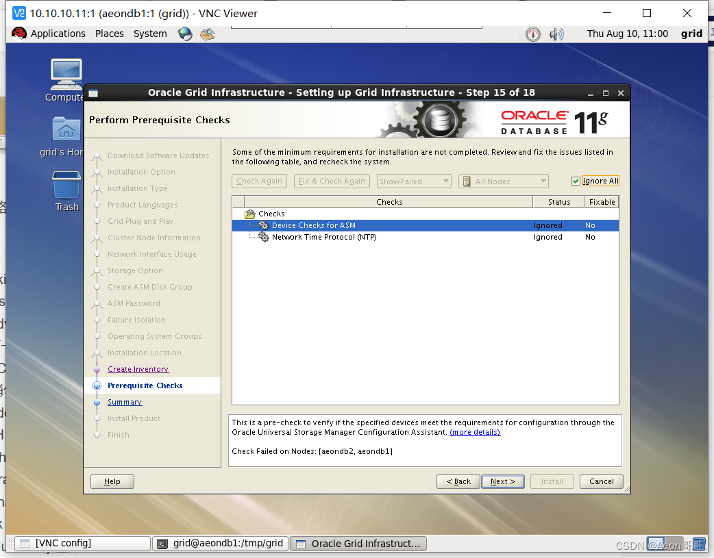 RHEL 6.8 ORACLE11G RAC 虚拟测试环境部署流程_11g 256g sga-CSDN博客