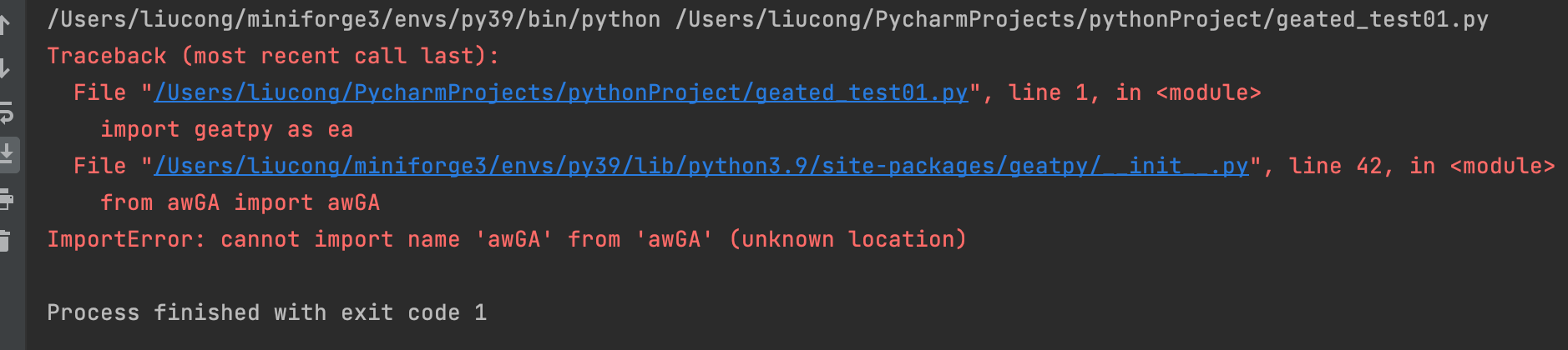 MacBook m1安装geatpy出错cannot import name ‘awGA‘ from ‘awGA‘_m1 geatpy-CSDN博客