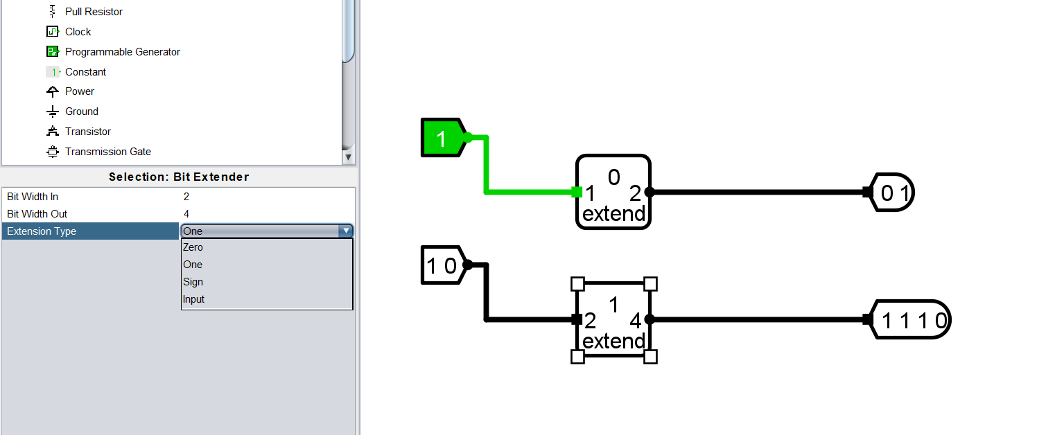 logism电路位宽（data bit）操作详解——并线与分线_logisim位宽不匹配怎么解决-CSDN博客