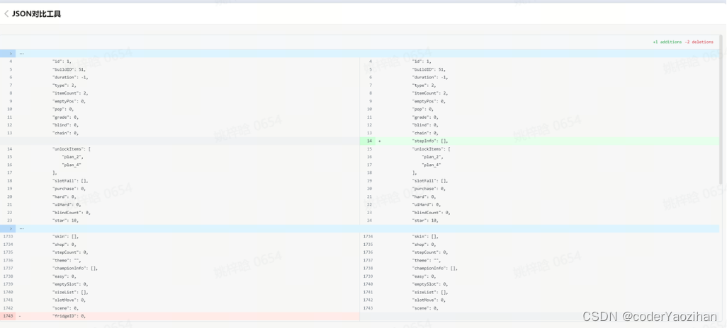 前端json对比工具心得_前端实现json差异对比并渲染在页面上-CSDN博客