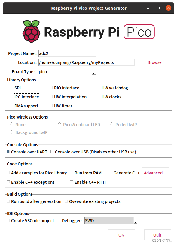 树莓派pico rp2040 ADC的使用-CSDN博客