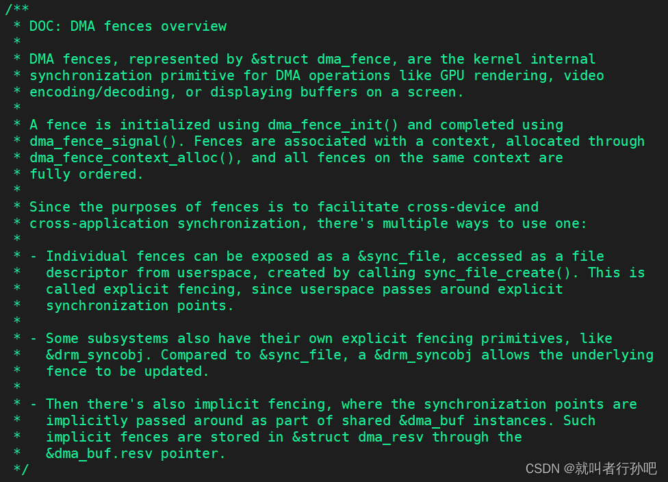 drm之dma-fence介绍_drm fence-CSDN博客
