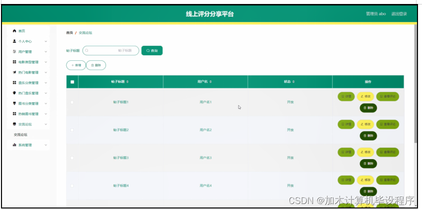 Python Django毕业设计线上评分分享平台(程序lwpython写一个打分网站 Csdn博客