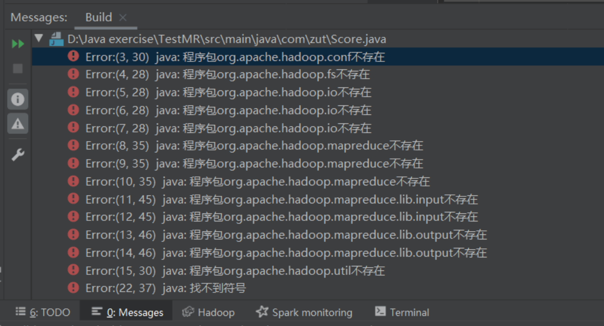 IDEA-Maven项目中：java:程序包org.apache.hadoop.conf.fs等众多Hadoop包不存在的问题_java: 程序包org.apache.hadoop.conf不 ...