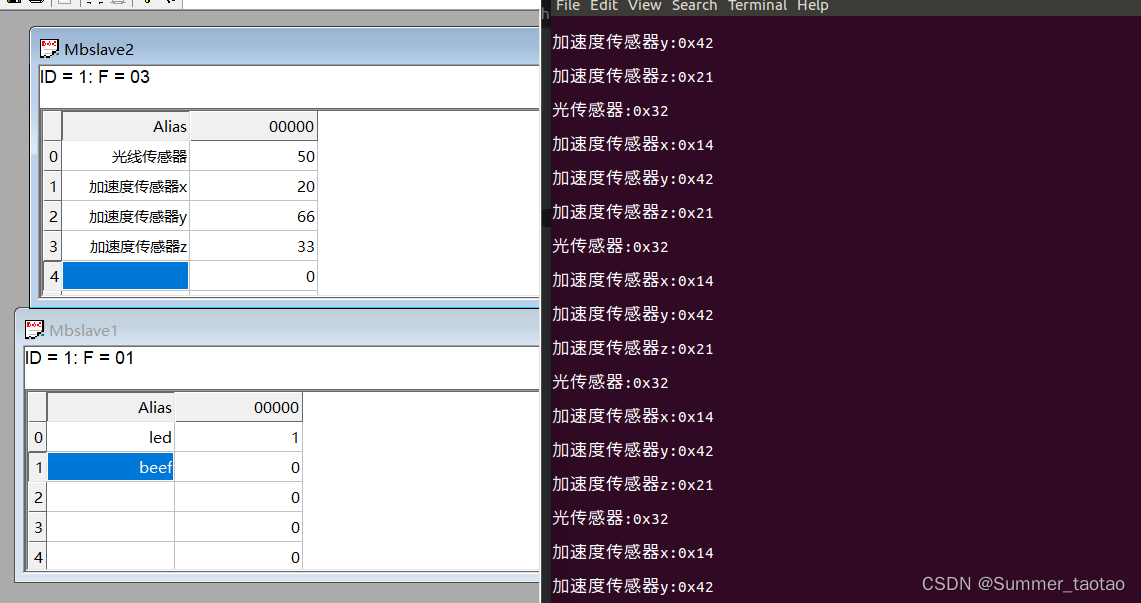 利用modbus库编程实现采集传感器数据和控制硬件设备modbus Slave 模拟多个传感器 Csdn博客