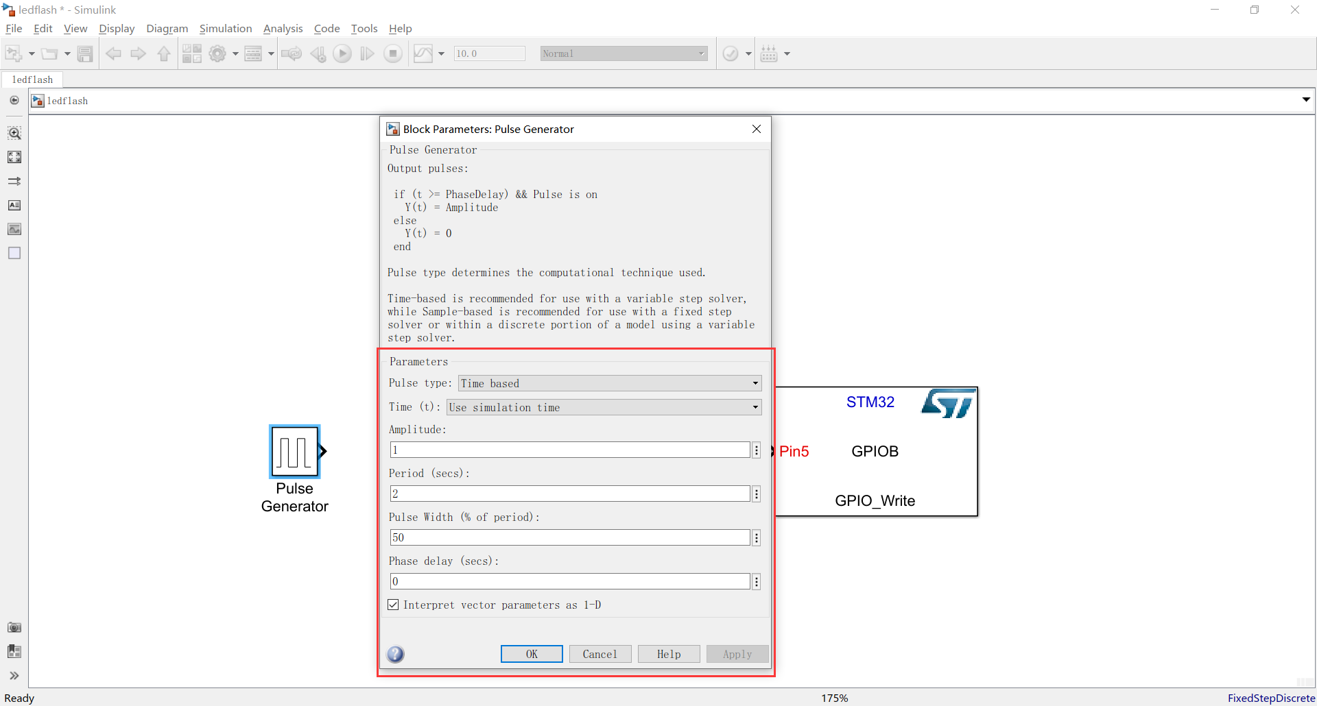 利用Simulink、STM32CUBEMX、STM32-MAT/TARGET自动生成简单的led灯闪烁代码（保姆级教程）-CSDN博客