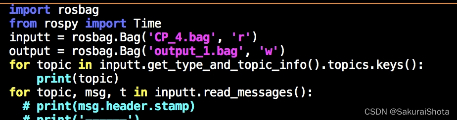 rosbag 报错‘utf-8‘ codec can‘t decode byte 0xff in position 1_rosbag遍历数据出错:(unicode error) 'utf-8 ...