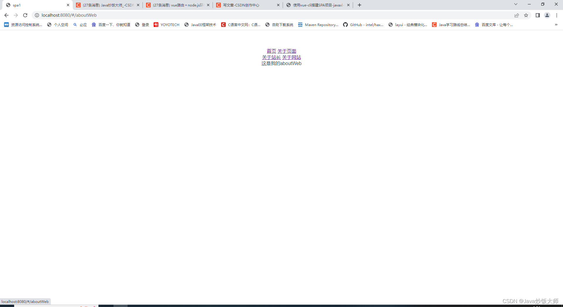 使用vue Cli搭建spa项目 Csdn博客