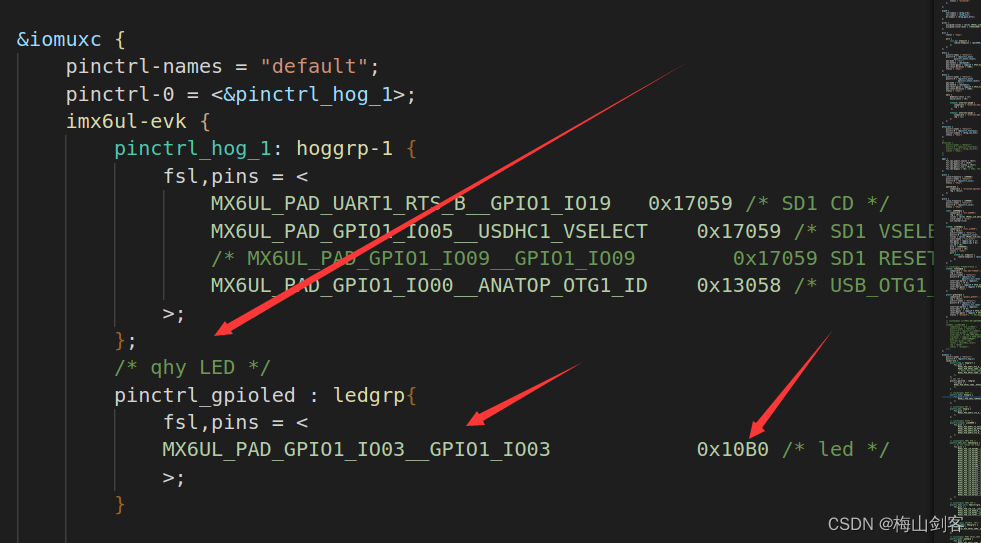 正点原子linux阿尔法开发板使用—pinctrl和gpio子系统_电气属性值为 0x10b0-CSDN博客