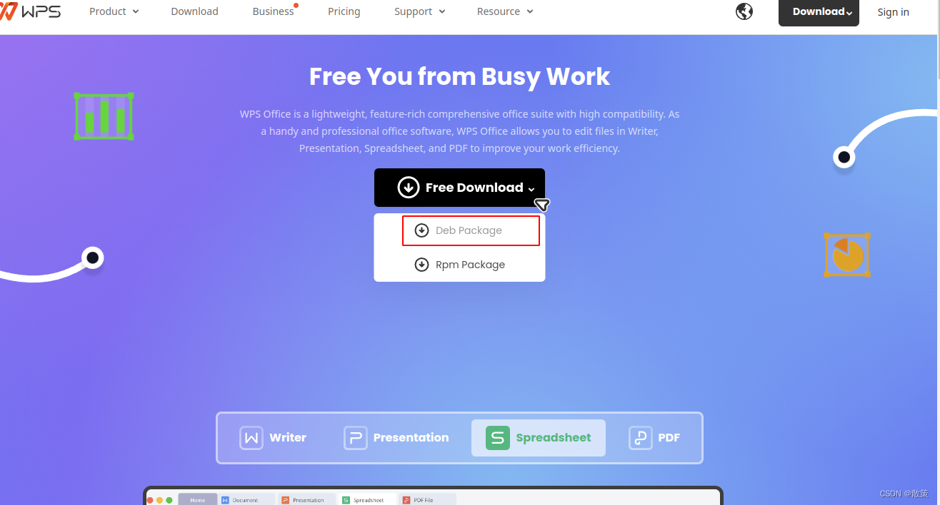 Ubuntu系统下安装WPS软件_ubuntu wps-CSDN博客