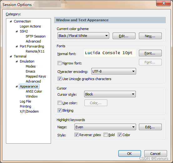 【Secure CRT】关键词高亮变色_securecrt关键字颜色设置-CSDN博客