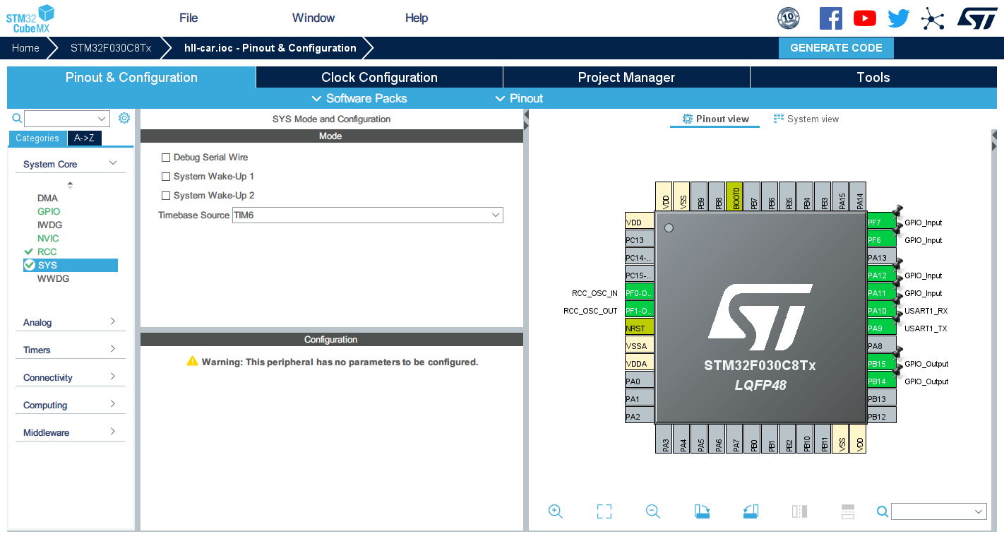 cubemx配置时调试SYS显示警报_stm32cube sys警告-CSDN博客