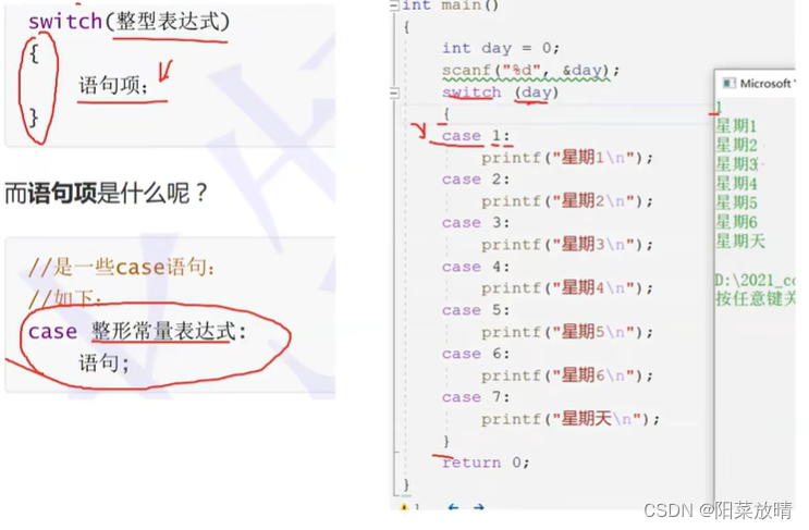 C语言初阶：分支和循环语句，初步认识switch语句以及二分查找法_c语言switch怎么用区间-CSDN博客