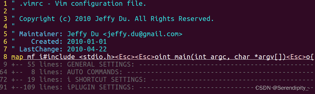 vi编辑器设置自定义快捷键自动生成c语言的main函数_vi怎么生成main模板-CSDN博客