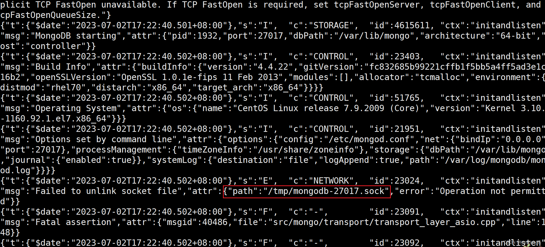 centos7安装MongoDB_centos7 安装mongo terminate() called. an exception i-CSDN博客