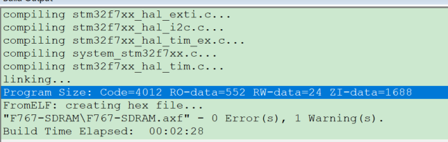 Program Size Code Ro Data Rw Data Zi Data Program Size Code 15016 Ro Data 1448 Rw Data 220
