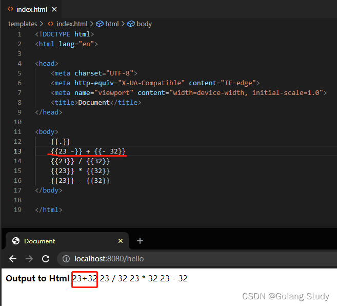 13、模板包(text/template&html/template)_包 具有一个包类型“template-CSDN博客