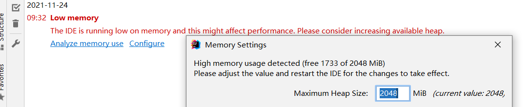 IDEA编辑pom文件，内存溢出 Low memory_analyze memory use-CSDN博客