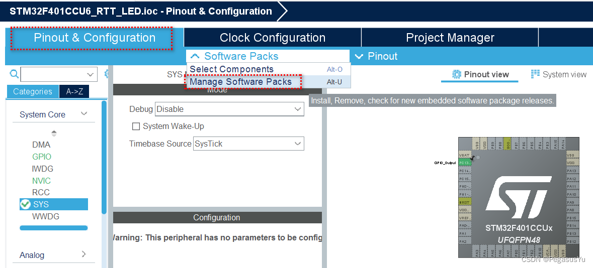 STM32CUBEIDE RT-THREAD NANO工程搭建（LED闪灯 )_cubeide添加rtthread-CSDN博客