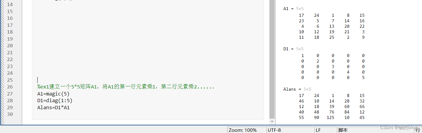 Matlab矩阵变换matlab矩阵转换 Csdn博客 