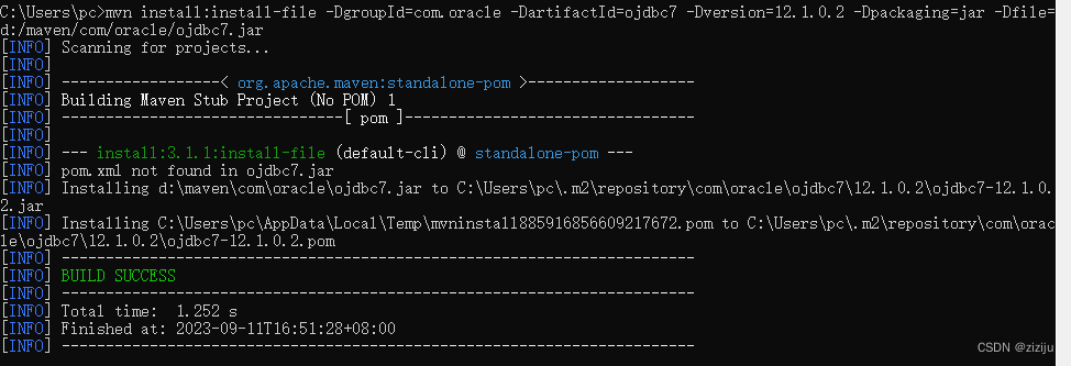 在maven中安装oracle7驱动 Ojdbc7 Jar 12 2 0 1 Csdn博客