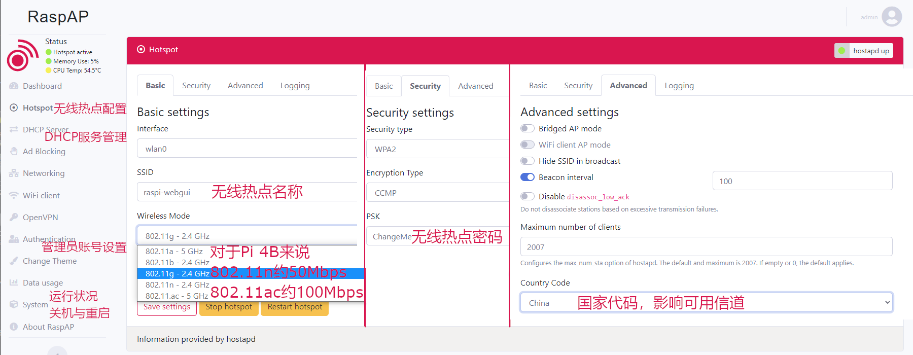 品味树莓派：使用RaspAP当作无线路由器使用-CSDN博客