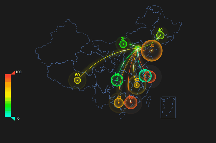 echarts图表插件炫光的分布地图动画特效_echarts中国地图酷炫特效-CSDN博客