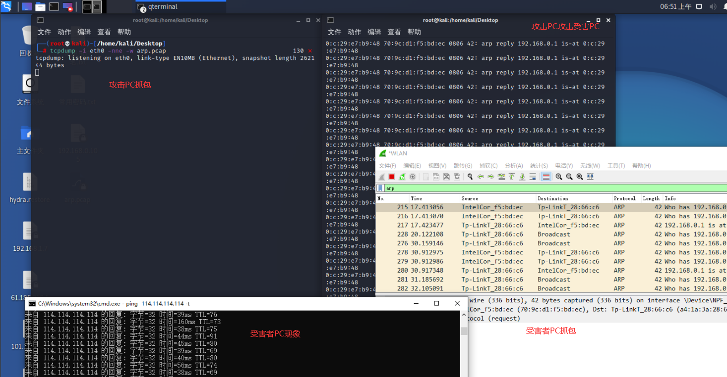 网络安全—arp欺骗原理&数据包分析_arp欺骗可以在同网段-CSDN博客
