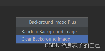 Idea清除 Background Image Plus 设置的背景图片_idea去掉背景图片-CSDN博客