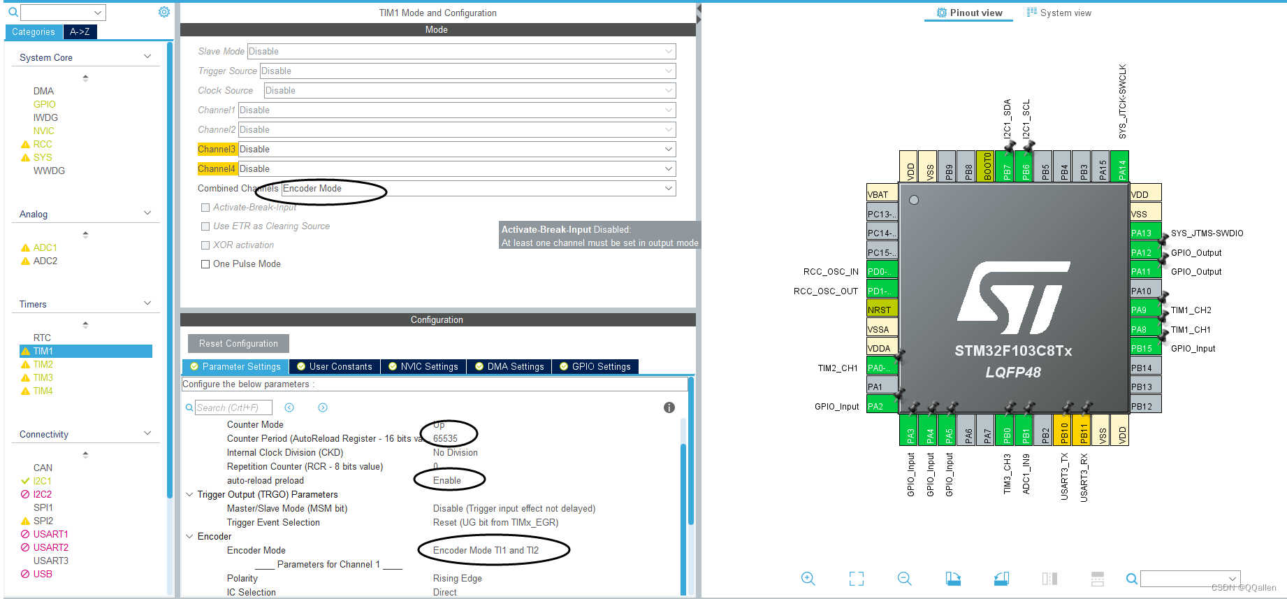 STM32 F103 CubeMX配置编码器模式_stm32 cubemx编码器配置-CSDN博客