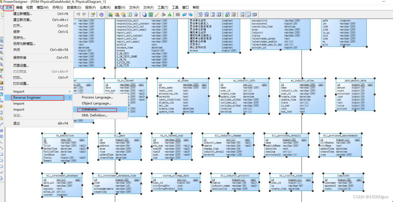 Powerdesigner导出er图和表结构方法 Csdn博客