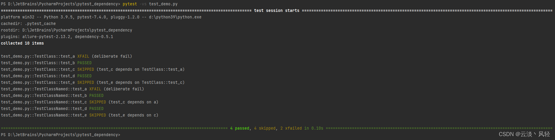 Pytest Dependency 用例依赖pytest 生成当前项目用到的依赖包 Csdn博客
