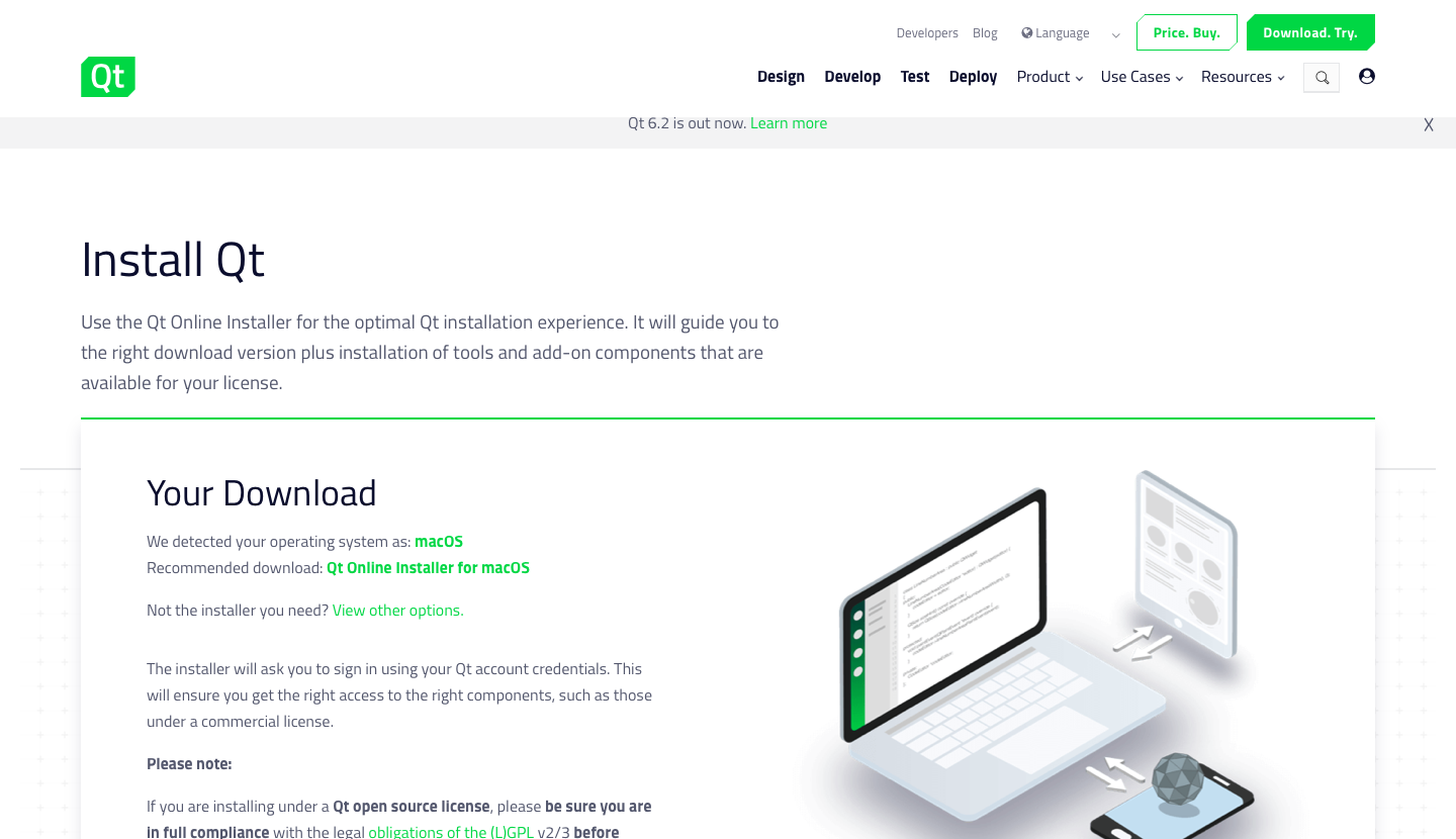 Qt开源版下载官网地址 macOS – 源码巴士