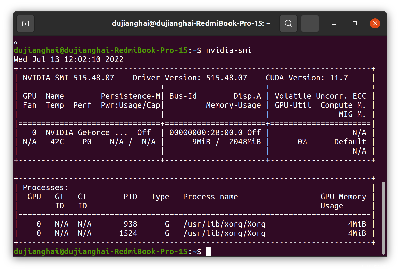 Ubuntu20.04安装nvidia驱动，解决nvidia-smi报错_ubuntu nvidia-smi-CSDN博客