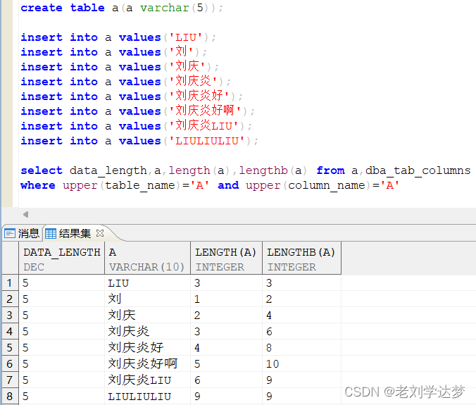 达梦8 Lengthinchar(按字符计算长度)选项的作用达梦 Length Csdn博客