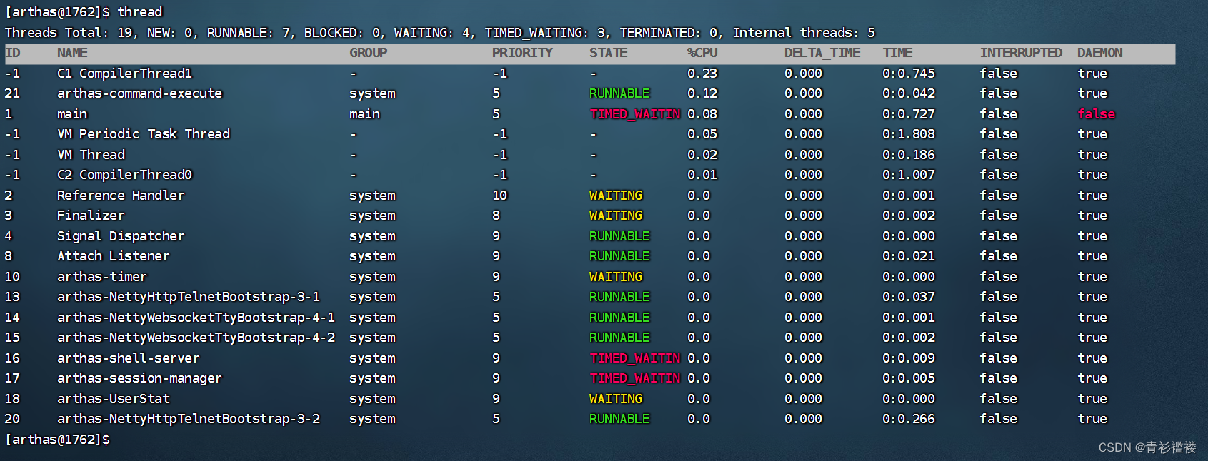 Arthas的基本使用_arthas dashboard-CSDN博客