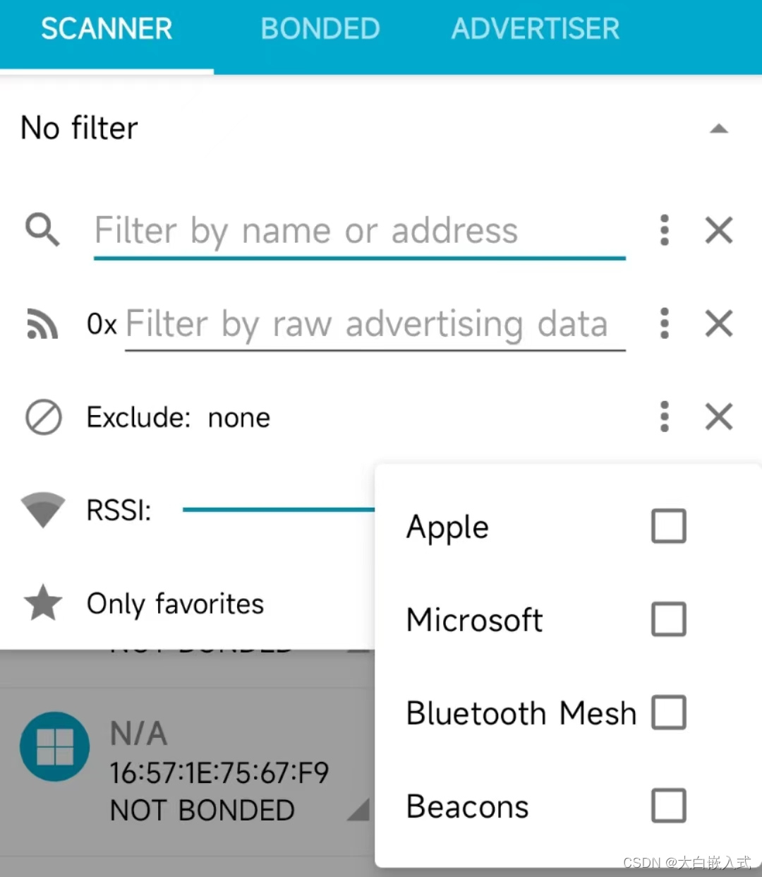【nRF Connect】二、扫描相关使用技巧-CSDN博客
