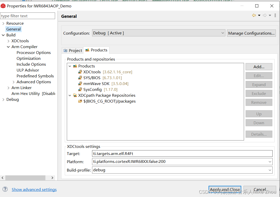 【ti毫米波雷达】iwr6843aop的ccs工程模板创建(mss)(cannot Find File Libsleepxwr68xxaer4f 解决方案)ccs的ti工程模板 Csdn博客