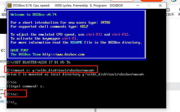 DOSBox安装及使用详解_dosbbox怎么改c盘-CSDN博客